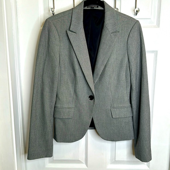 Express | Jackets & Coats | Express Gray Suit Jacket | Poshmark